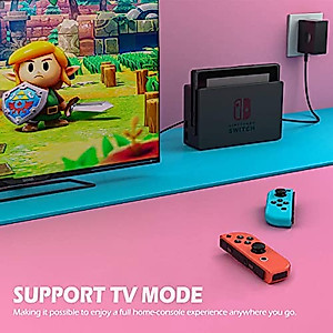 Charger for Nintendo Switch, YCCTEAM Charger AC Adapter Power Supply 15V 2.6A Fast Charging Kit Compatible with Switch OLED/Switch Dock and Pro Controller (Support TV Mode),Black