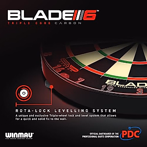 Winmau Blade 6 Triple Core Professional PDC Dartboard with Official Tournament Specifications
