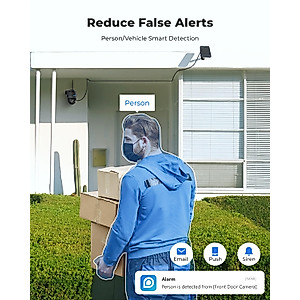 REOLINK Security Camera Outdoor Wireless, Argus PT 5MP+Solar Panel with 360° Pan-Tilt View, 2K Night Vision, 2.4/5Ghz WiFi, Solar Security Camera with Person/Vehicle Detection, Two-Way Audio, Black