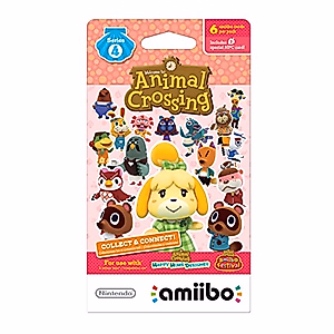 Nintendo Animal Crossing amiibo Cards Series 4 for Nintendo Wii U, 1-Pack (6 Cards/Pack)