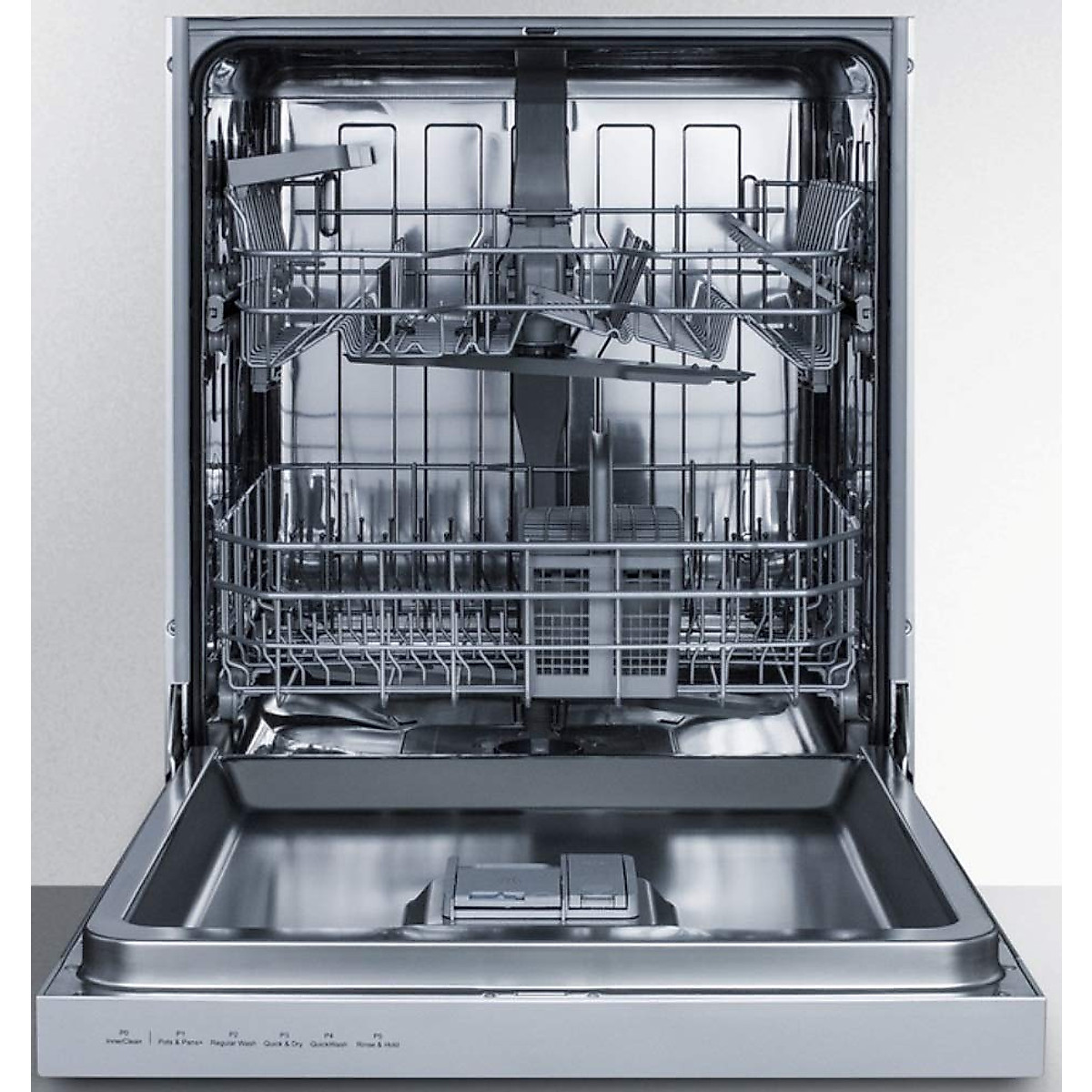Summit DW2435SS 24"" Built-In Dishwasher with 12 Place Settings Energy Star Certified in Stainless Steel
