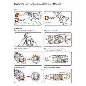 Segway Ninebot 5-Digit Combination Cable Lock for Bikes and Scooters, Black, Large