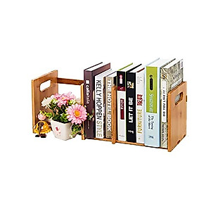 FHDGH Wooden Bookshelf Simple Bookcase Table Shelf Student Creative Cabinet