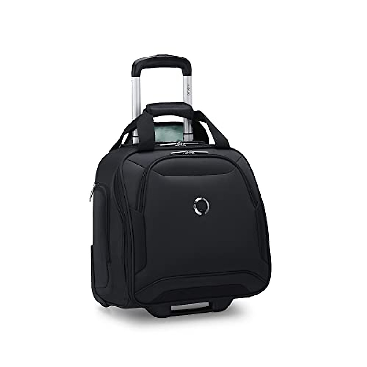 DELSEY PARIS Sky Max 2.0 Softside Two Wheel Under Seat Luggage, Black, Carry-on 15 Inch