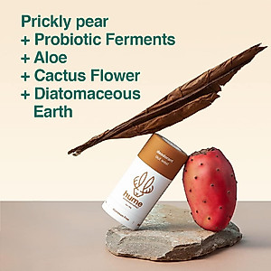 Hume Supernatural Aluminum Free Deodorant for Women & Men - Safe for Sensitive Skin - Probiotic, Plant-Based, Baking Soda Free, Aloe, & Cactus Flower, Anti Sweat, Stain & Odor - Out West, 1-Pack