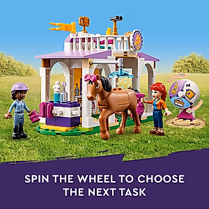 LEGO Friends Horse Training 41746 Toddler Building Toy, Great Birthday Gift for Ages 4+ with 2 Mini-Dolls, Stable, 2 Horse Characters and Animal Care Accessories
