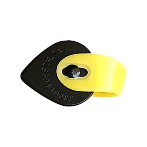 Fred Kelly Picks D5T-L-3 Delrin Bumblebee Teardrop Light Guitar Pick