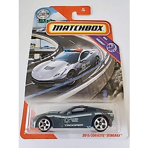 Matchbox 2020 MBX Highway 2015 Corvette Stingray, Gray 24/100