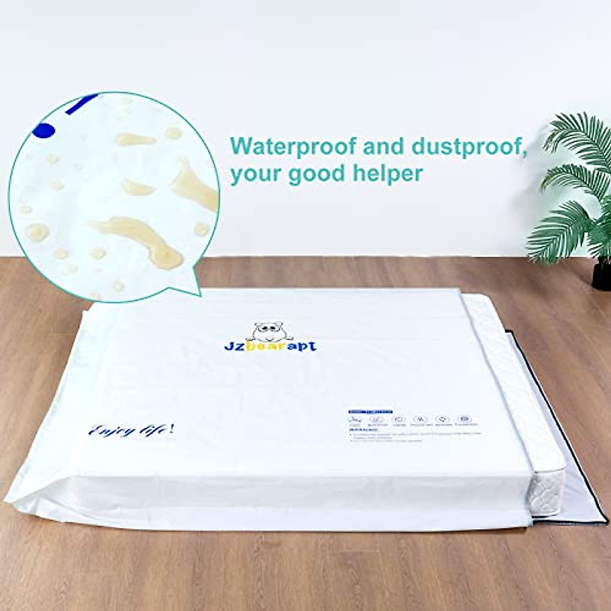 6 Mil Mattress Bags for Moving of Queen + King