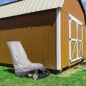 SEAZEN Waterproof Heavy Duty Lawn Mower Cover, UV and Dust Protection Push Mower Cover, Universal Fit with Drawstring & Storage Bag