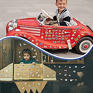 3000+PCS Kids Stickers for Water Bottles, 18 Themes with Cars Food Trucks Plant, Animal Stickers for Toddlers Students Teachers Adults Parent, Cute Stickers for Journaling Gift Laptop Phone