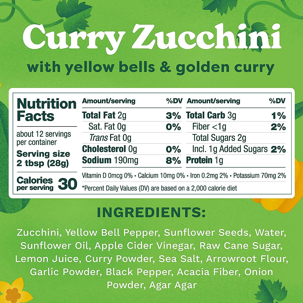 Growee Foods Indian Style Curry Zucchini Chip Dip & Spread – Creamy Salsa & Hummus Alternative – Dairy-Free Queso, Vegan Mayo & Salad Dressing Substitute – Gluten-Free, Nut-Free, Non-GMO – 12 oz