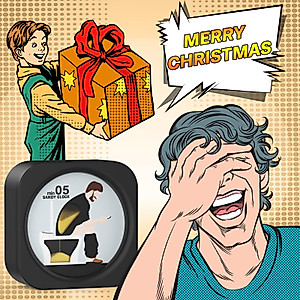Gag Gifts for Men Stocking Stuffers - Christmas Funny Toilet Timer Poop Gift, Funny Gag Gifts for Adults Fun Cool Birthday White Elephant Gifts for Men Dad Him Father Coworker