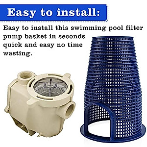 Etotel Pool Pump Strainer Basket 070387 Compatible with Pentair Whisperflo/Intelliflo Pumps Replacement for Pentair B-199, 91110040, 310-3210 Pool Pump Filter Basket - 1 Pack