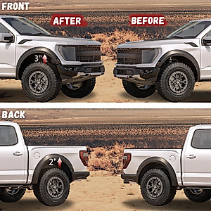 Leveling Lift Kits Compatible with 2004-2020 F150, 3 inch Front+2 inch Rear Strut Spacers Leveling Kit for F150 2WD 4WD