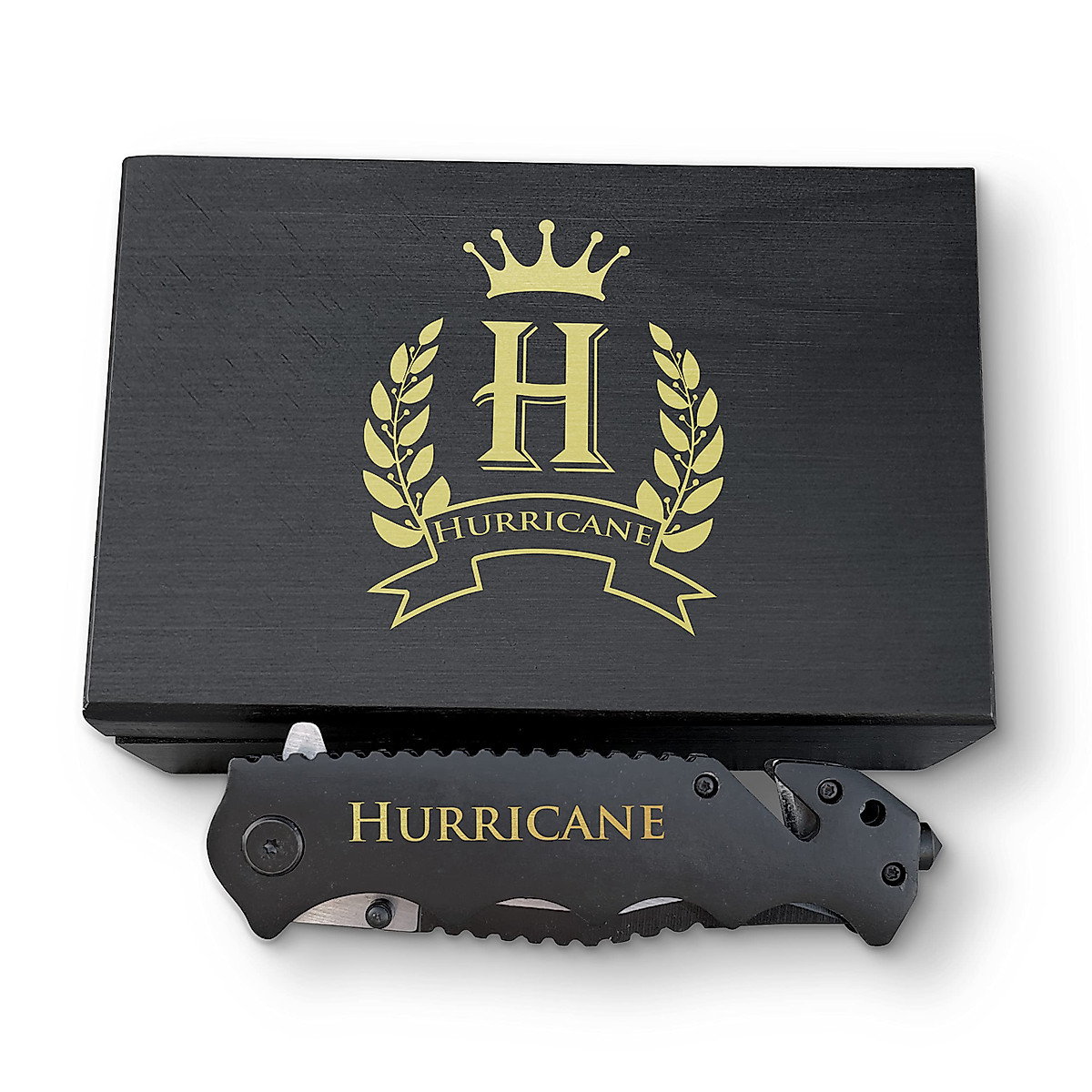 Customized Survival Knife, Classic Multi-Tool Knife, Best Personal Safety Survival Gear,'Hurricane' Personalized Knife