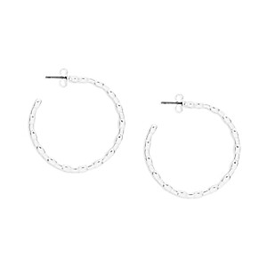 Lucky Brand Circle Detail Hoop Earrings