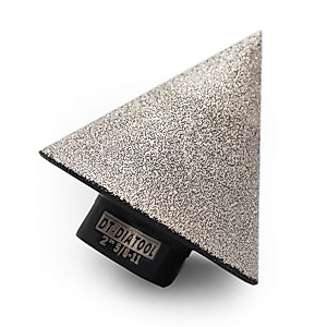 DT-DIATOOL Diamond Beveling Chamfer Bits for Granite Marble Tiles Existing Holes Diamond Hole Saw 5/8"-11 Thread Enlarging Polishing Shaping Holes of Size 1/4 Inch to 2 Inch