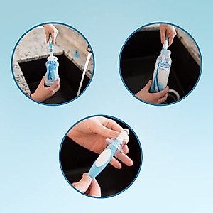 Soybec Baby Bottle Soap & Baby Bottle Brush Cleaner Bundle - (1) 32oz Babyganics Foaming Dish & Bottle Soap Refill Fragrance-Free, (1) Dr. Brown's Baby Bottle Brush Plus Baby Cleaning Tip Sheet