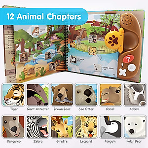 BEST LEARNING Book Reader Animal Kingdom - Educational Talking Sound Toy to Learn Animals with Quiz Games for Kids Ages 3 to 8 Years Old | Ideal 3-5 Boy or Girl Christmas and Birthday Gift