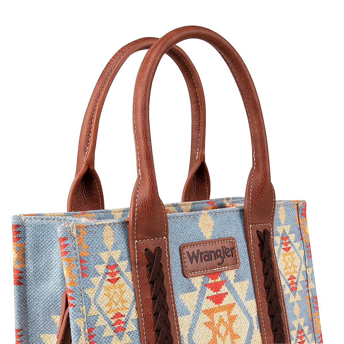 Wrangler Tote Bag for Women Western Shoulder Purses Boho Aztec Satchel Hobo Handbags WG2202-8120BR