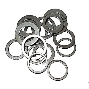 16pcs Saw Blade Bushing Set Saw Blade Adapter Ring, Angle grinder inner aperture conversion gasket，1 Inch to 20 mm, 1 Inch to 5/8 Inch, 7/8 Inch to 5/8 Inch, 20 mmto 5/8 Inch,4 per Model