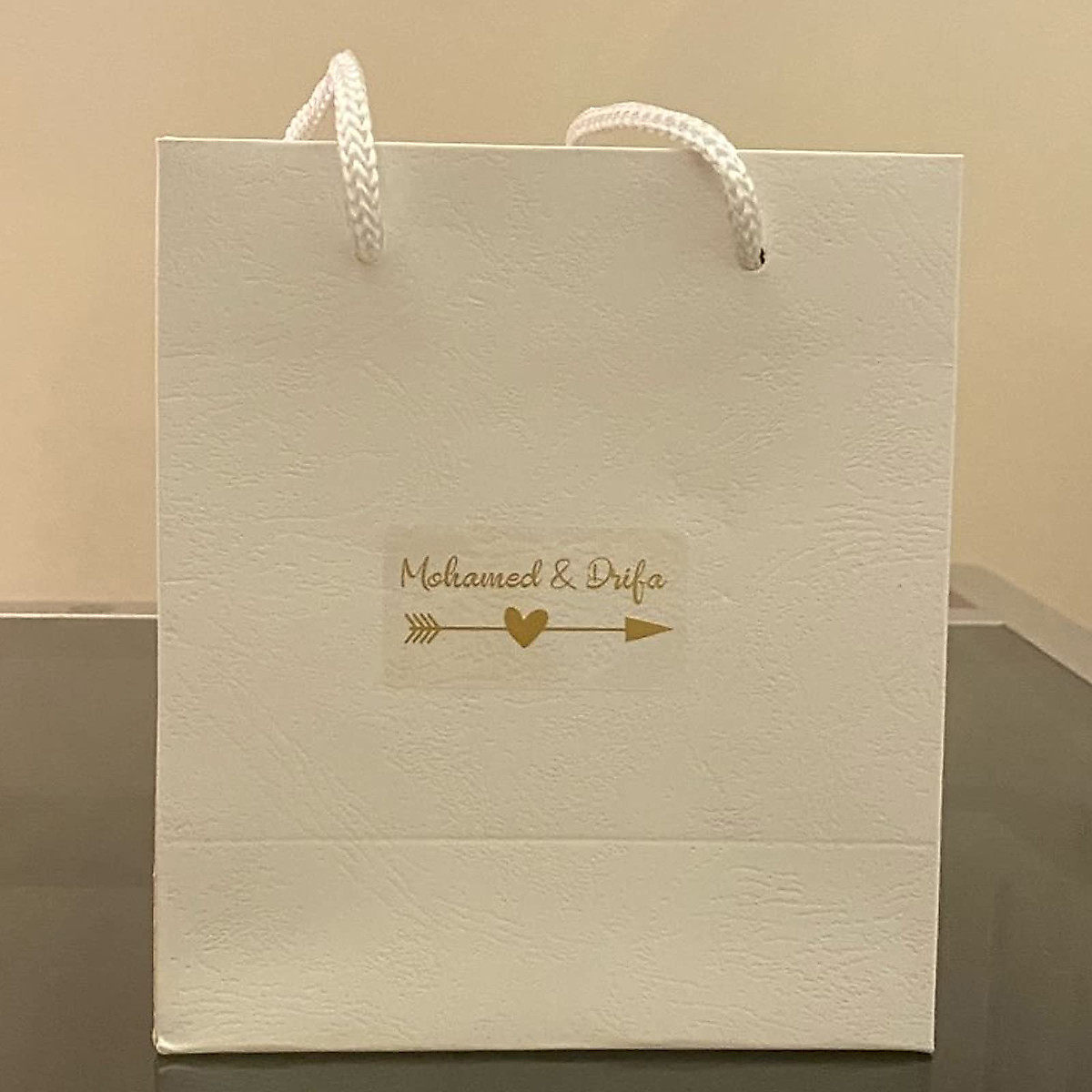 xingfa 100 Piece Personalized Wedding Stickers Bubble Labels, Bubble Wand Stickers, Clear Labels,Wedding Stickers for Cups Waterproof,Wine Glass Drink Markers,Handmade Stickers (2.7CMx5CM)