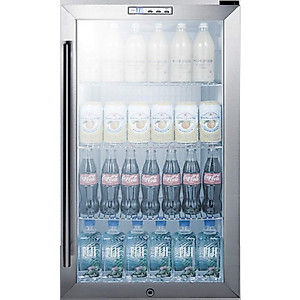 Summit SCR486LBI Beverage Refrigeration, Glass/Black