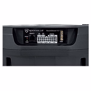 Rockville RockGhost V2 Powered 11" 800w Car Subwoofer Fits Inside Spare Tire,Black