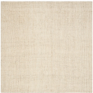 SAFAVIEH Natural Fiber Collection Area Rug - 9' x 12', Ivory, Handmade Farmhouse Jute, Ideal for High Traffic Areas in Living Room, Bedroom (NF730A)