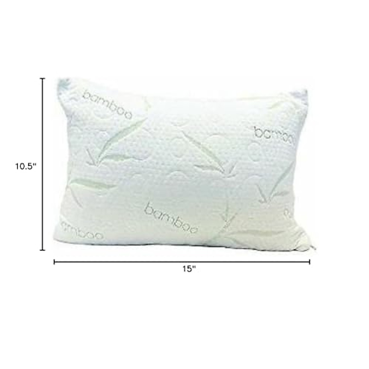 Memory Foam Travel Pillow - Camping Pillow - Cooling Rayon Made from Bamboo and Polyester Cover - Machine Washable - Great for Airplanes and Cars