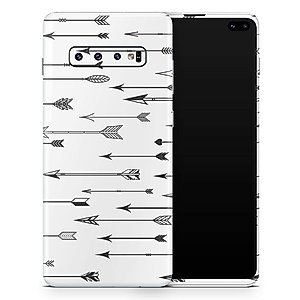 DesignSkinz Hipster Arrow Pattern Protective Vinyl Decal Wrap Skin Cover Compatible with The Samsung Galaxy S20 (Screen Trim & Back Glass Skin)