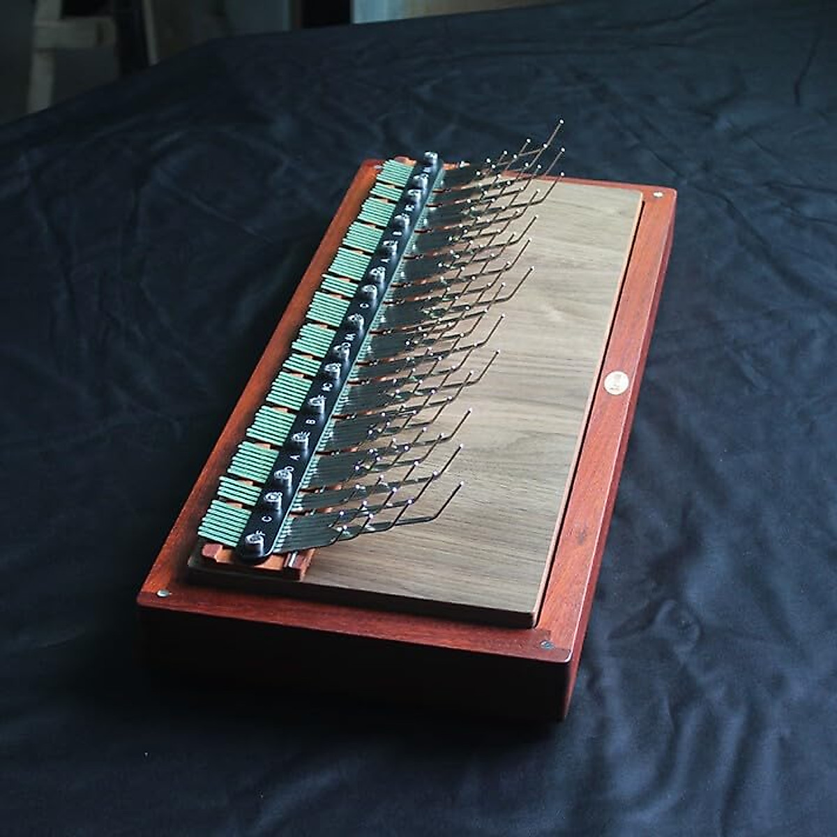 ZSDM Array Mbira 96 Keys 4 Octaves Chromatic Scale Finger Piano Rose Wood