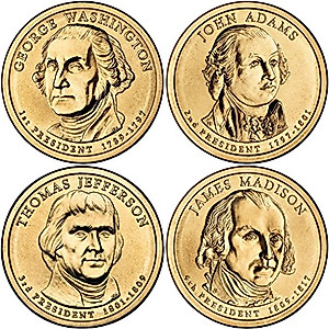 2007 P Presidential Dollar 4-Coin P Mint Uncirculated