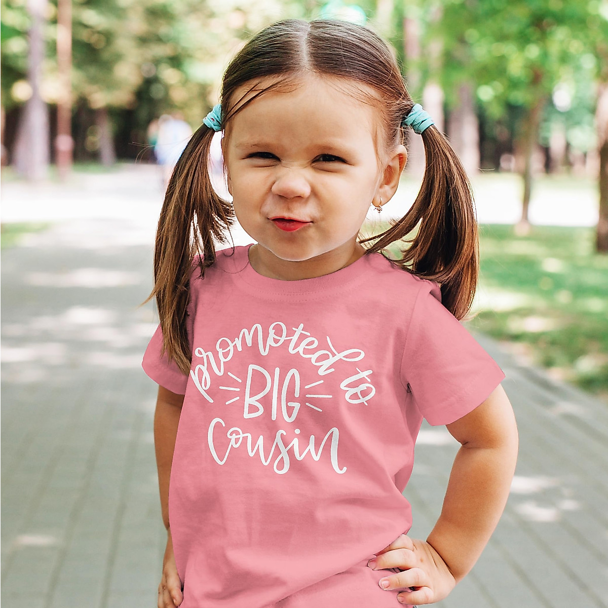 Promoted to Big Cousin T-Shirts for Toddler Girls Fun Family Outfits Mauve Shirt