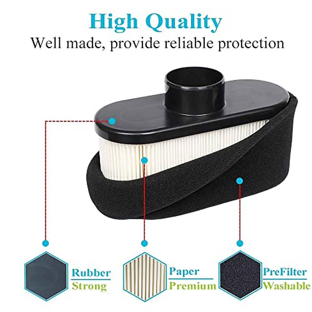 HOODELL FR691V Tune Up Kit for Kawasaki FR651V FR730V FS481V FS541V FS600V FS730V Engine Lawn Mower Tractor, Replace 49065-7007 Oil Filter 11013-7047 Air Filter