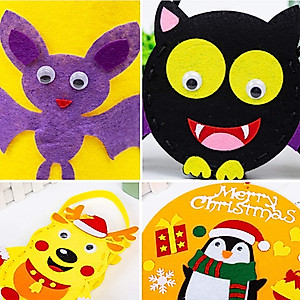 FINGOOO 1 Inch Googly Wiggle Eyes with Self Adhesive, 100-PACK for DIY Art Crafts