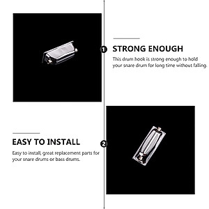 10 Pcs Drum Ear Metal Drum Hook Drum Hooks Snare Drum Lug Iron Lug Drum Connector Double-end Lug Metal Drum Lug Dual-end Lugs
