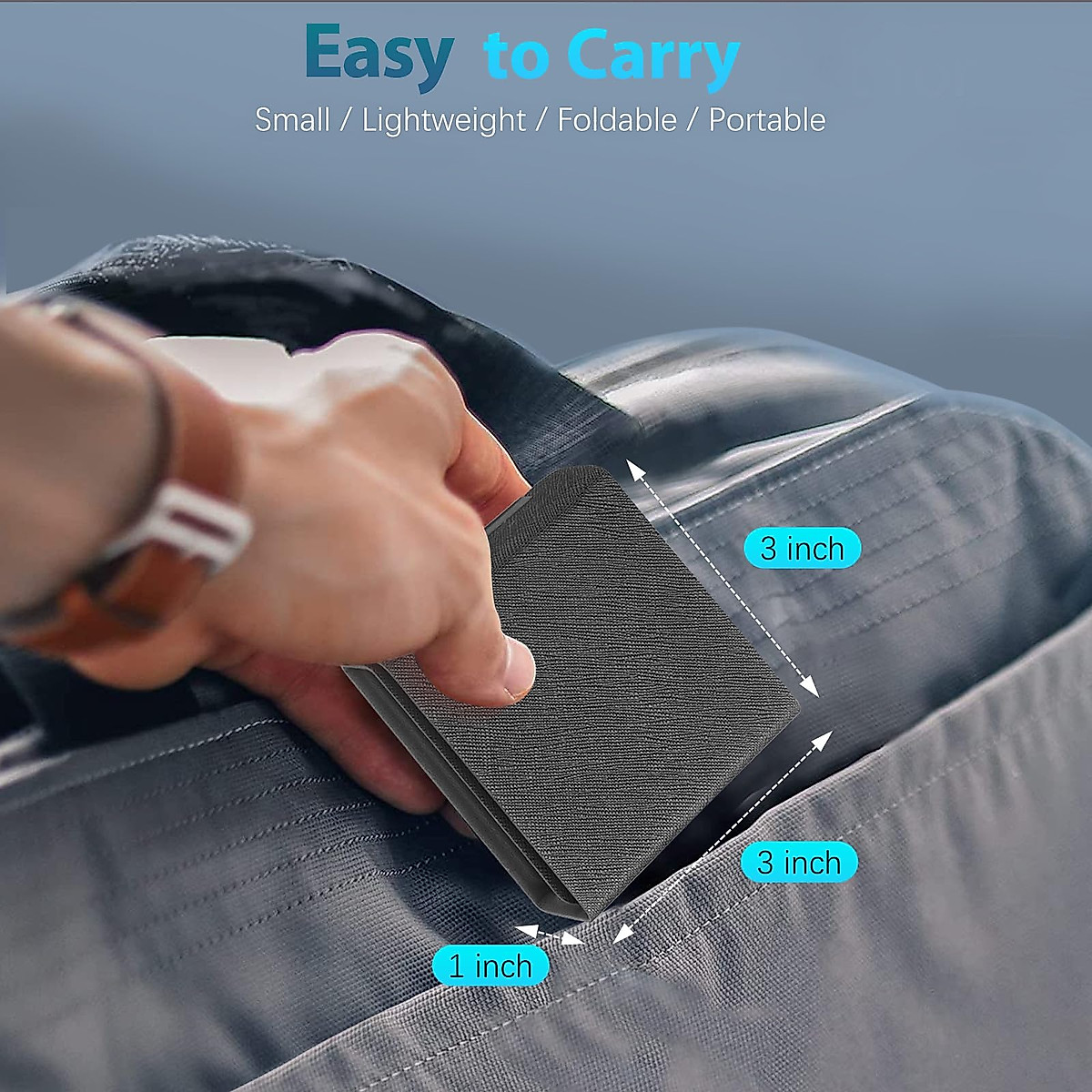 3 in 1 Charging Station for Apple Devices 20W Foldable Magnetic Mag-Safe Travel Charging Pad, Magnetic Wireless Charging Station for iPhone 15/14/13/12 Series iwatch Watch & Airpods