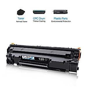 LxTek Compatible Toner Cartridge Replacement for Canon 125 CRG-125 3484B001 to use with ImageClass LBP6000 ImageClass LBP6030w ImageClass MF3010 Laser Printer (Black,4 Pack-HighYield)