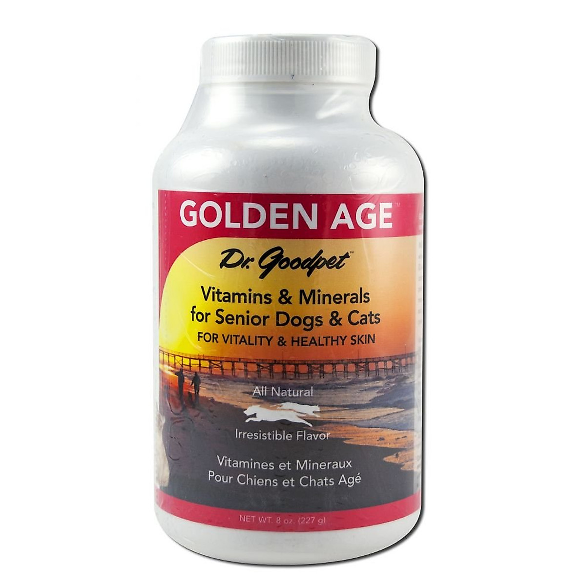 Dr. Goodpet Golden Age All Natural Potent Multi-Vitamin/Mineral Powder for Adult Dogs & Cats