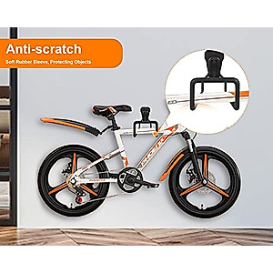 Metal Garden Hose Holder - Heavy Duty Hose Hanger Wall Mounted Water Hose Holder for Outside Yard, Durable Hose Hooks Ideal for Water Hose, Extension Cords (1pc Black)