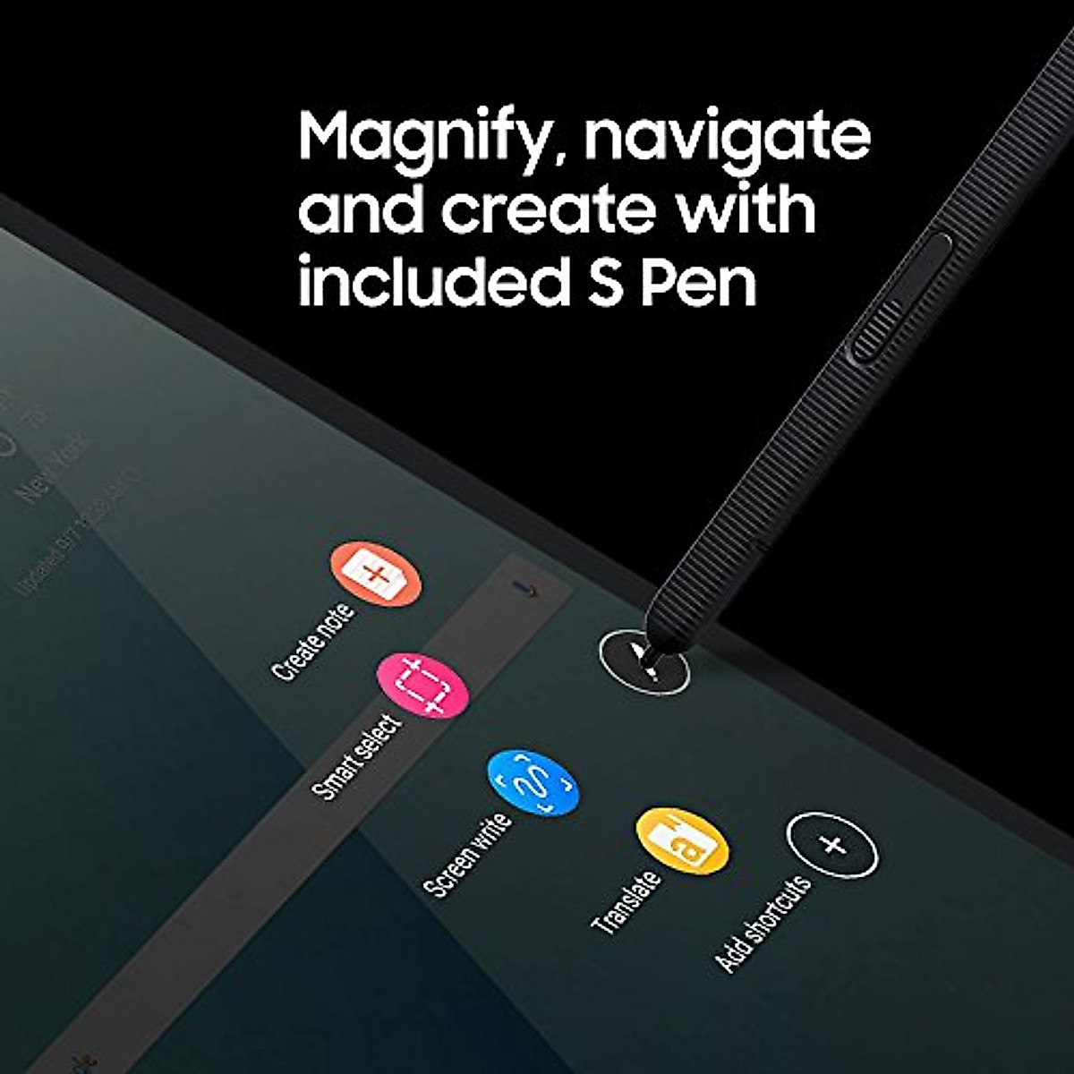 Samsung Galaxy Tab A SM-P580NZKAXAR 10.1-Inch 16 GB, Tablet with S Pen (Black)