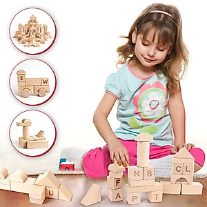 Arthopt Wooden Stacking Rocks (82PCS)