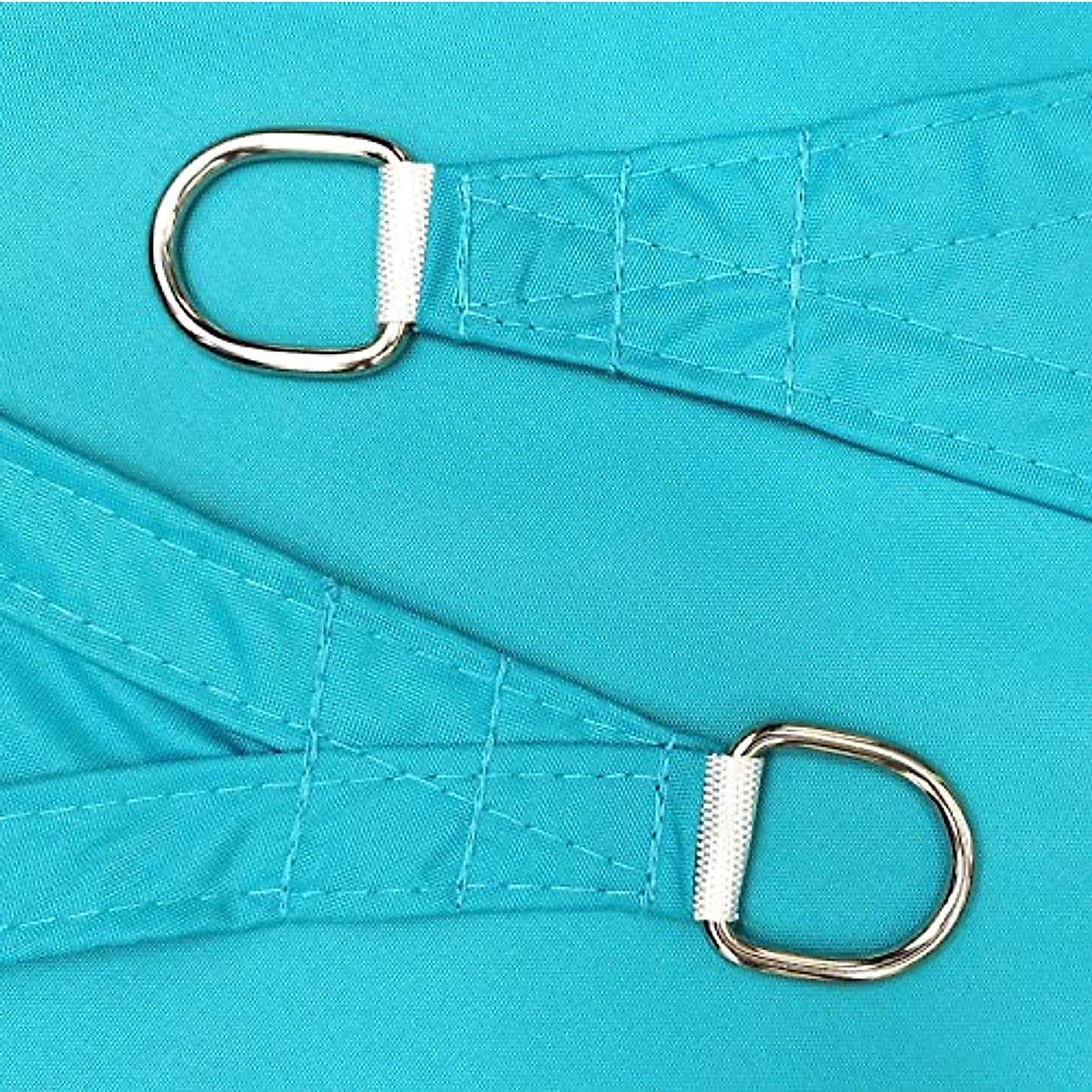 ACCREST Sun Shade Sail Waterproof 6.5'×6.5'×6.5' Triangle Shade Sail UV Block Canopy Awning for Patio Backyard Lawn Garden Outdoor Activities，Lake Blue