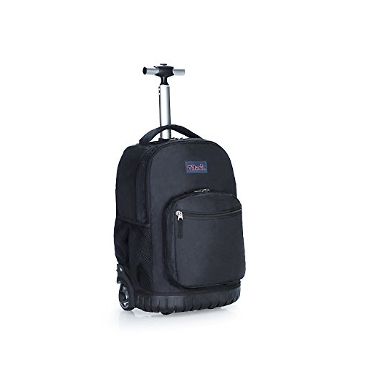 Tilami Rolling Backpack 18 Inch for School Travel, Black