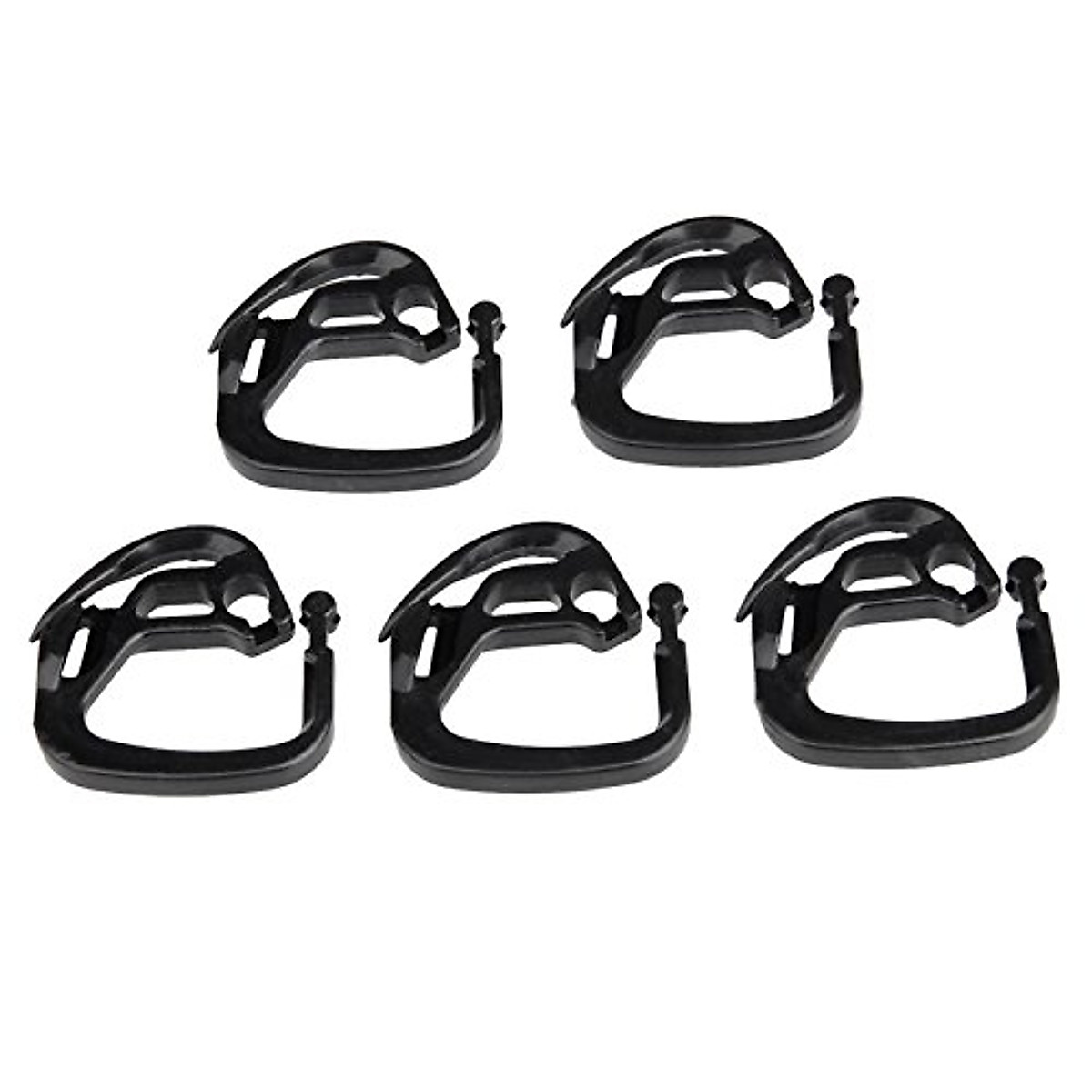 Mtsooning 50PCS Shade Cloth Clips, Black Net Clip Hooks, Universial Plastic Clamps for Sun Shade Net/Anti-Bird Net/Garden Net/Rope/Canopy