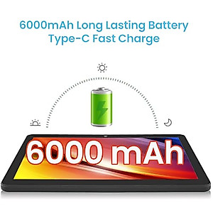 2024 Tablet Android Tablet Octa-Core Processor 64GB Storage 1TB Expandable, 2+8MP Dual Camera, Tablets PC
