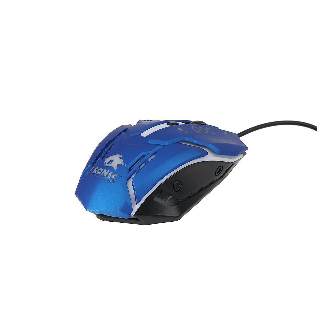 Sonic the Hedgehog 3 in 1 Gaming Set with LED Backlit Keyboard and Mouse, Cushioned Gaming Headset with Microphone. Perfect for Long Gaming Sessions, Comfort Grip, Ergonomic Mouse, Mechanical Keyboard