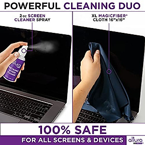Laptop Cleaning Kit (5 pc) - Keyboard Cleaning Kit - Includes Laptop Screen Cleaner, Air Blower, Brush, Keyboard Gel, and Microfiber Cloth - PS4 Cleaner - Keyboard Cleaner & Computer Cleaner by Altura